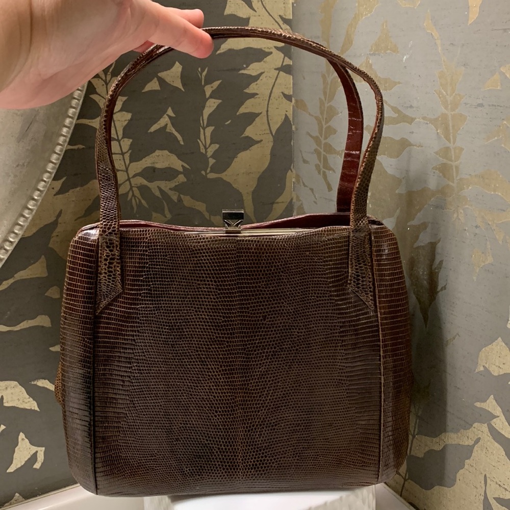 Genuine Lizard Skin Bag - Gem